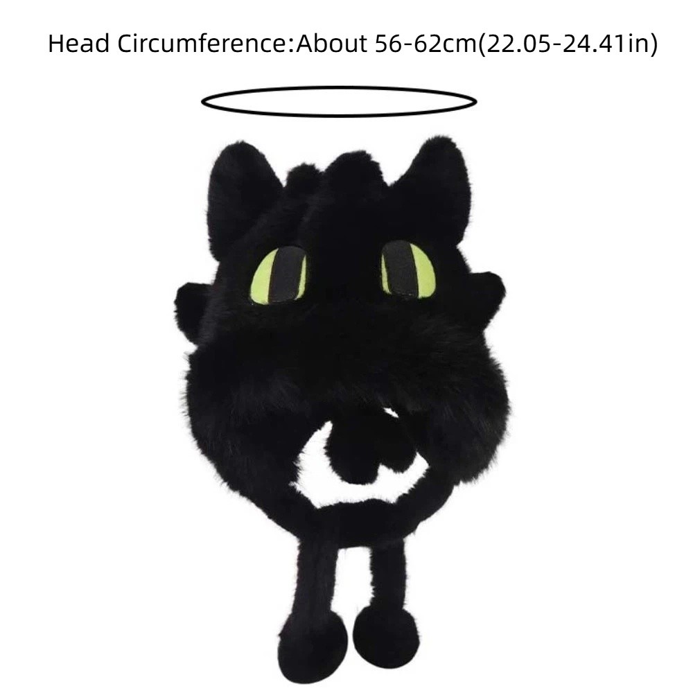 Cute Cartoon Toothless Plush Hat Anti-cold Adjustable Night Fury Bucket ...