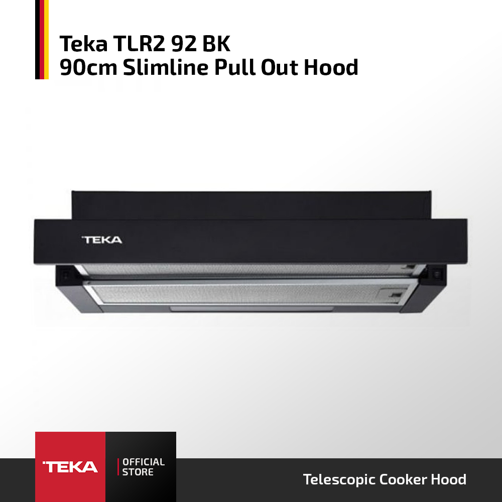 Teka TLR2 92 BK - 90cm Slimline Pull-Out Hood | Lazada Singapore