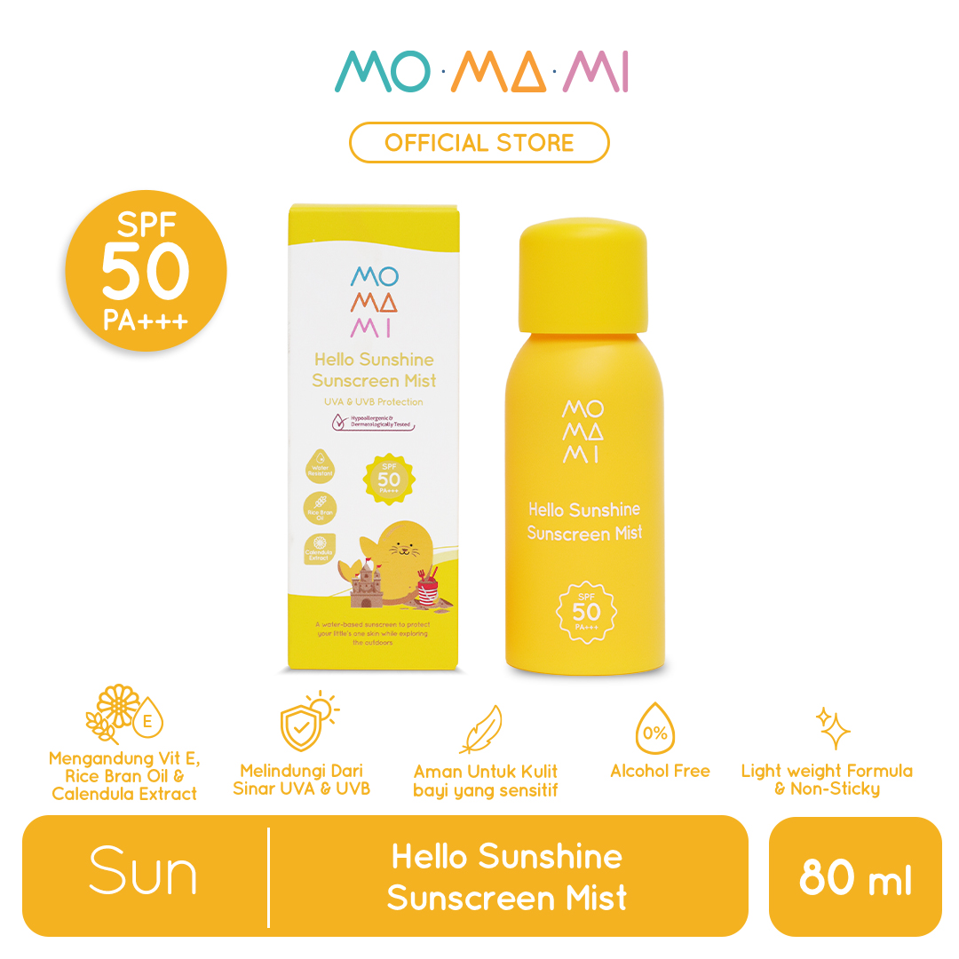 Momami Hello Sunshine Sunscreen Mist 80ml | Lazada Indonesia