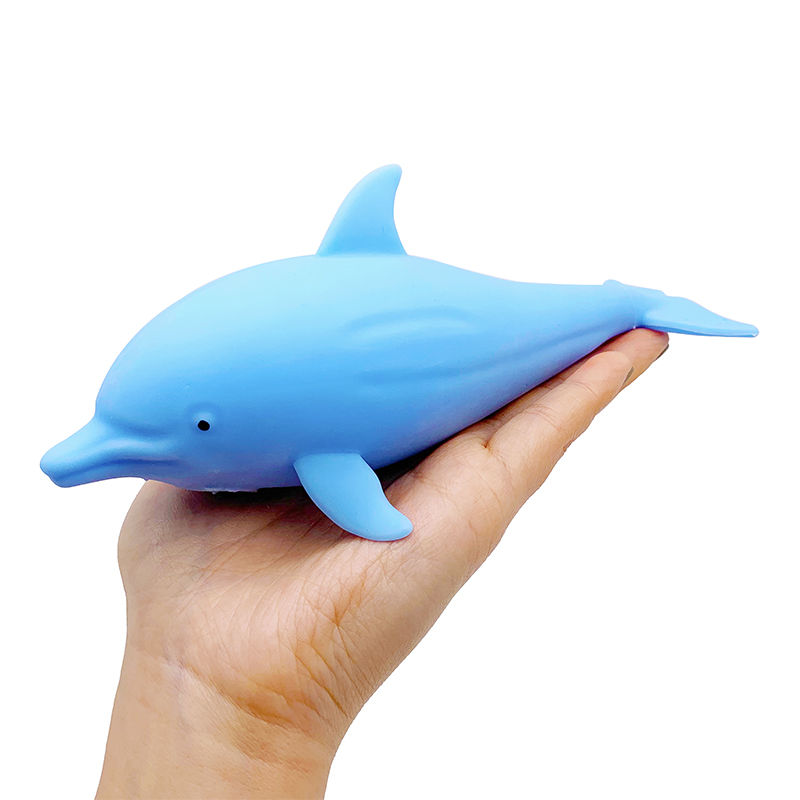 【Fanco Toy store】Soft Fidget Squishy Dolphin stress ball Toy tangle ...