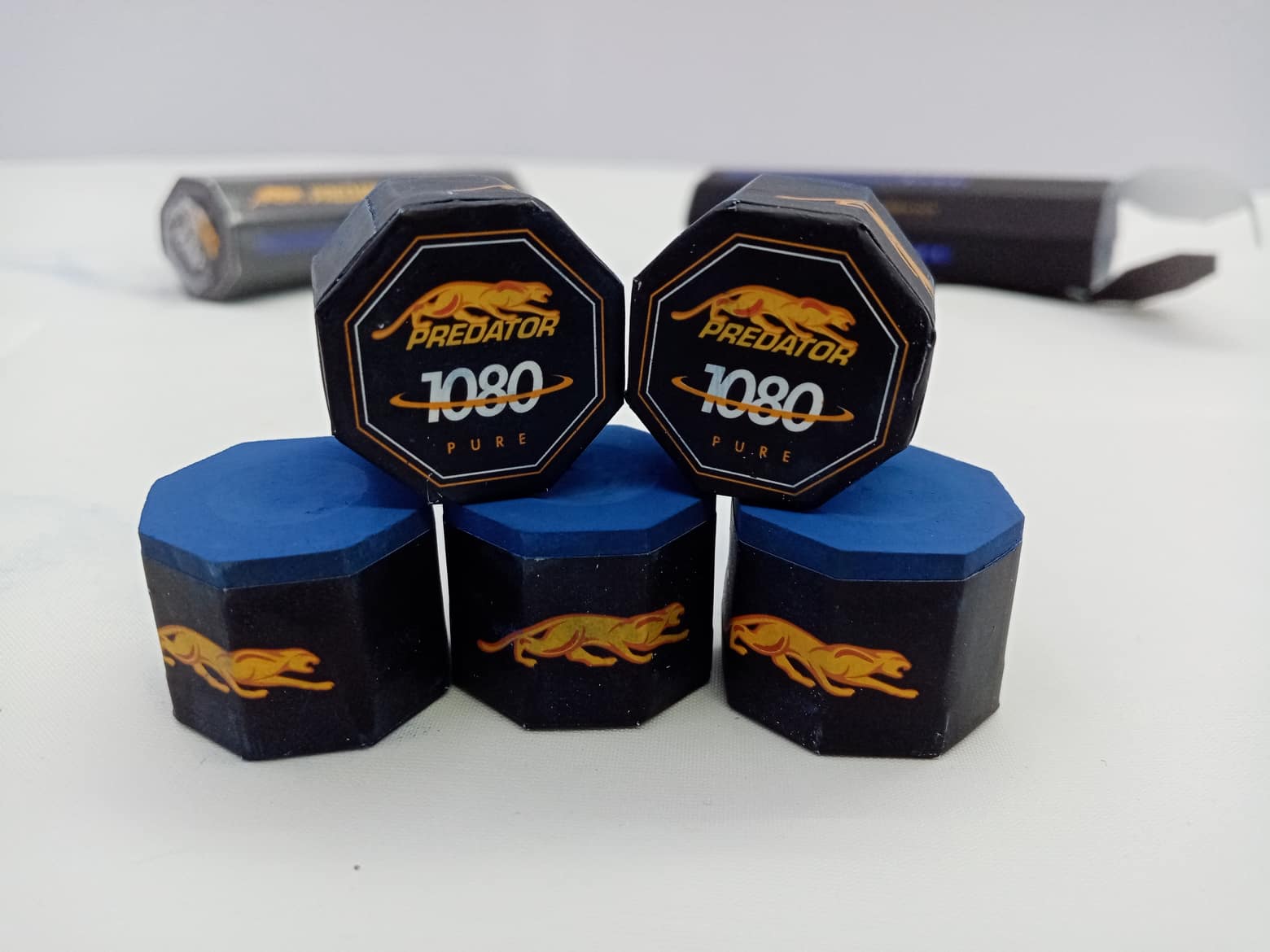 PREDATOR OCTAGON BILLIARD CHALK [ 1 TUBE / 5PCS ] / TISA / GAMIT SA ...