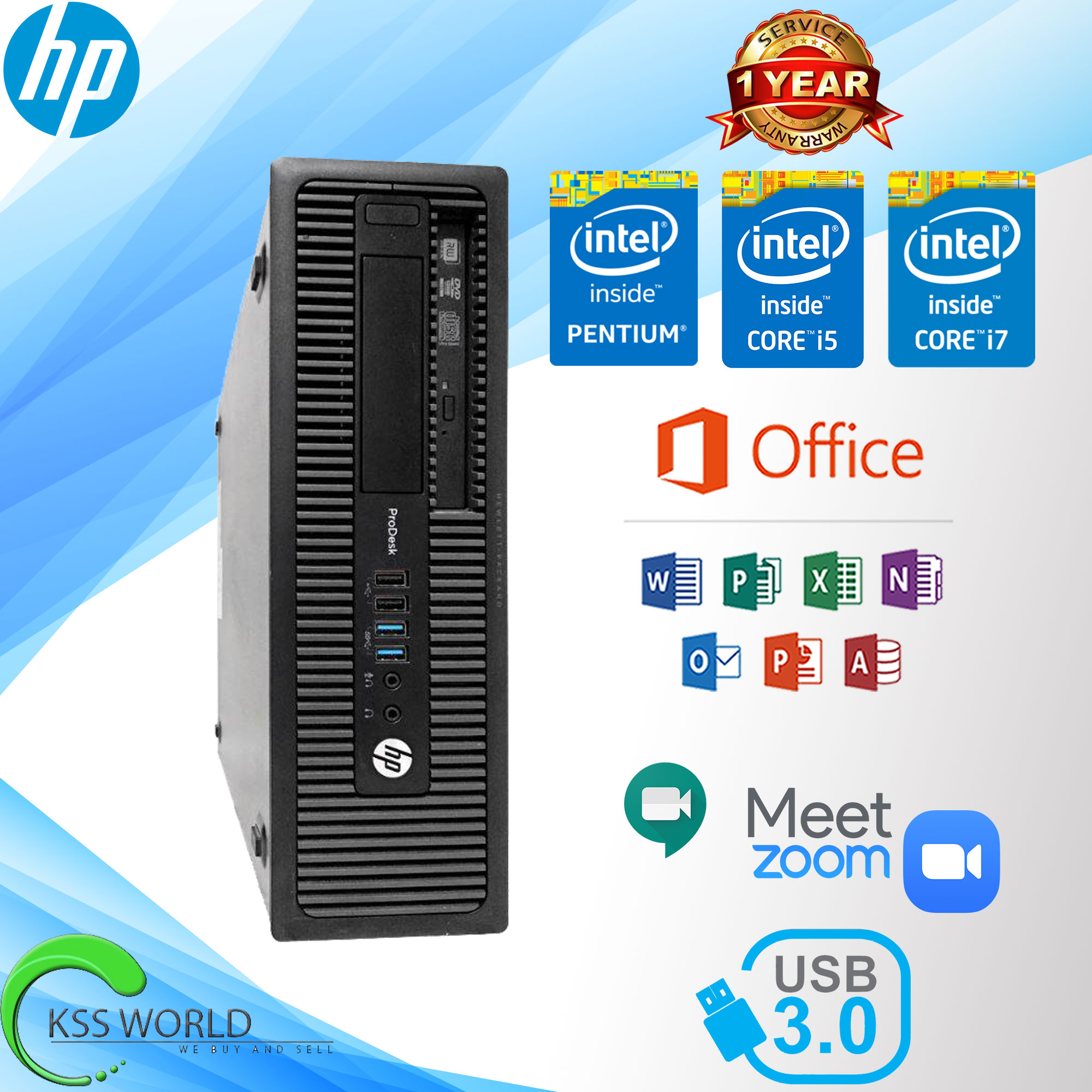 HP PRODESK 600 G1 - INTEL PENTIUM TO INTEL CORE I7 - 4GB RAM - 128GB ...