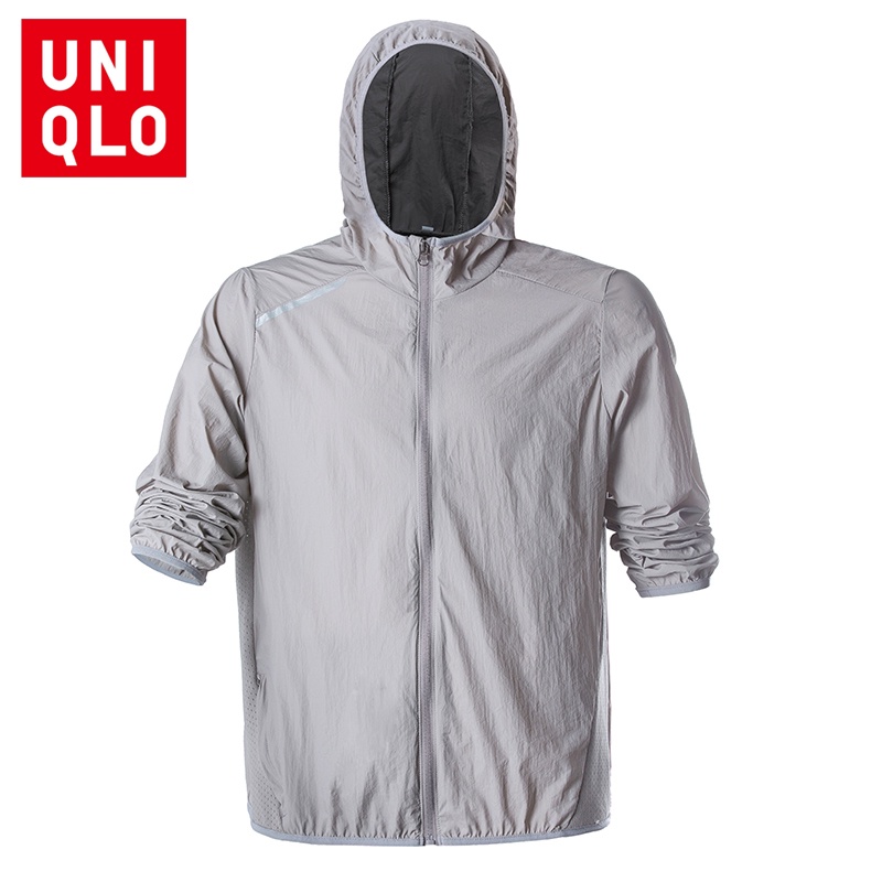 Uniqlo Outdoor Sunscreen Jacket Thin Skin Coat Men's Long Sleeve Hooded ...