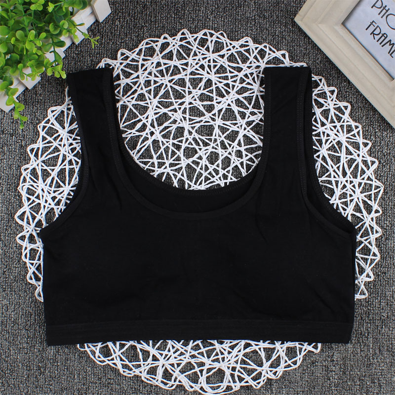 New Student Girl Development Period Bra Cotton With Chest Pad No Steel ...