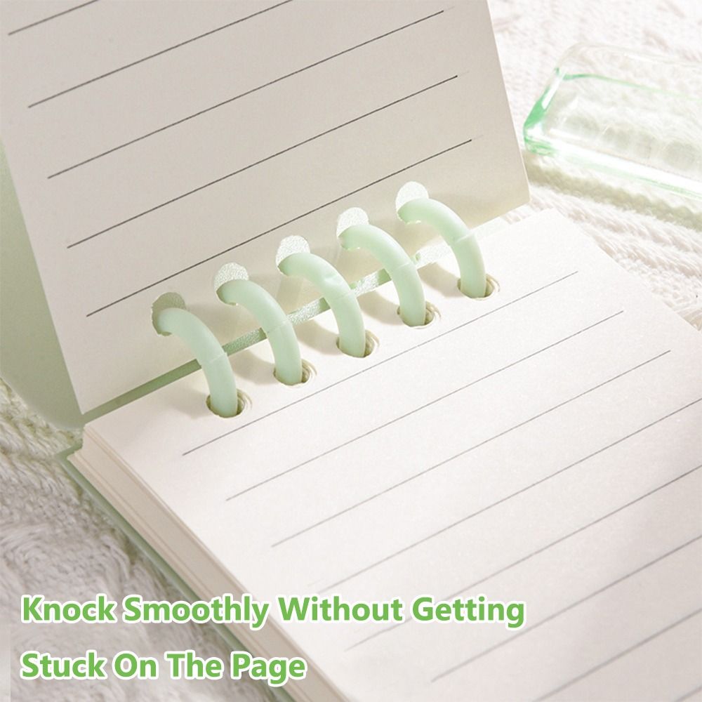 New A7 Pocket Notebook Loose-leaf Square Notepad Horizontal Line Inner ...