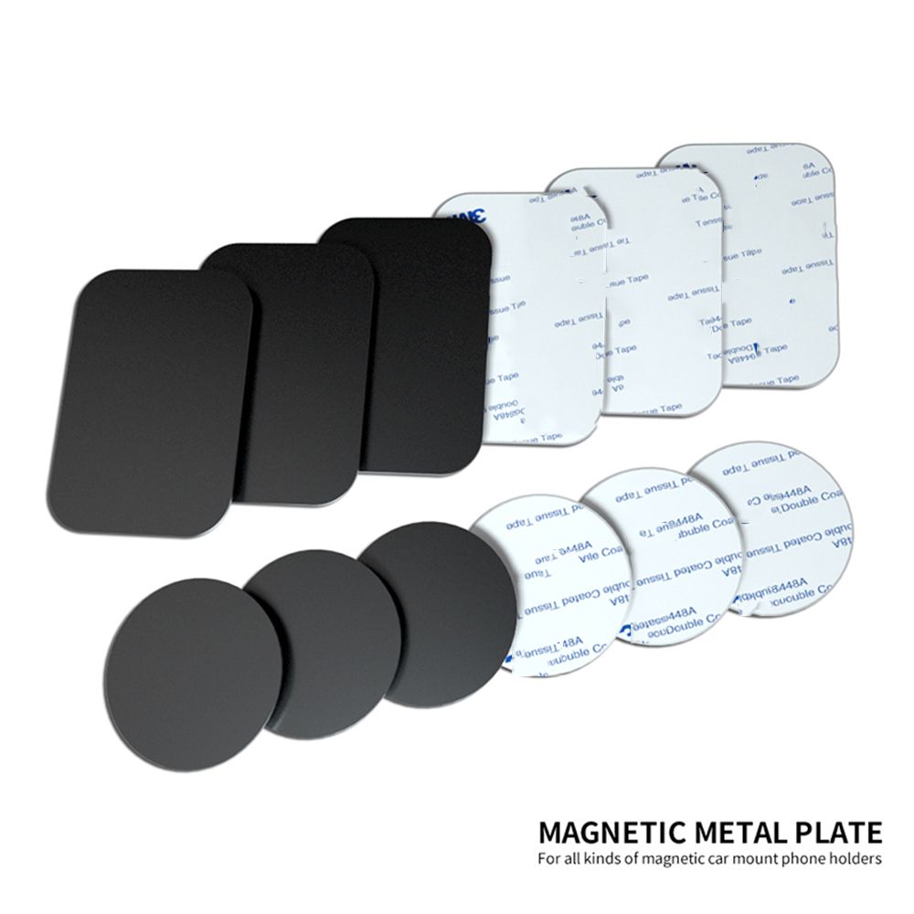 Magnetic Universal Metal Phone Holder Sheet Sticker Magnet Car Plate ...