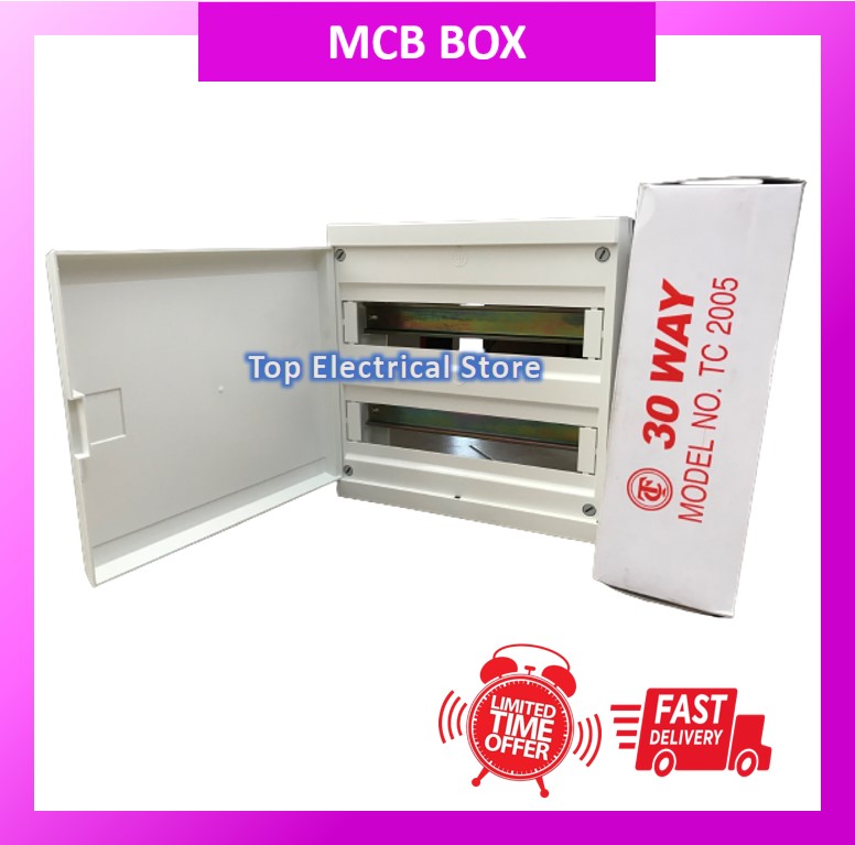 SURFACE PVC MCB DB BOX 26 WAY / 30 WAY CONSUMER UNIT DISTRIBUTION BOX ...
