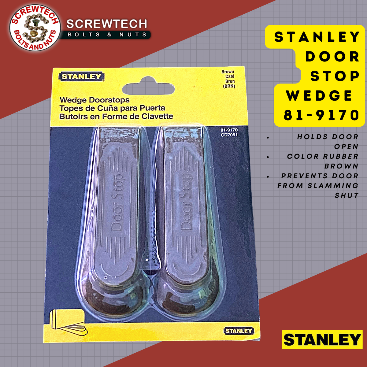 Stanley Door Stop Wedge (81-9170 ) | Lazada PH