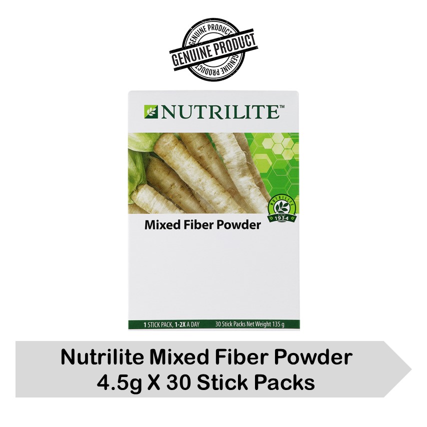 100% Original Nutrilite Mixed Fiber Powder 4.5g X 30 Stick Packs | Lazada