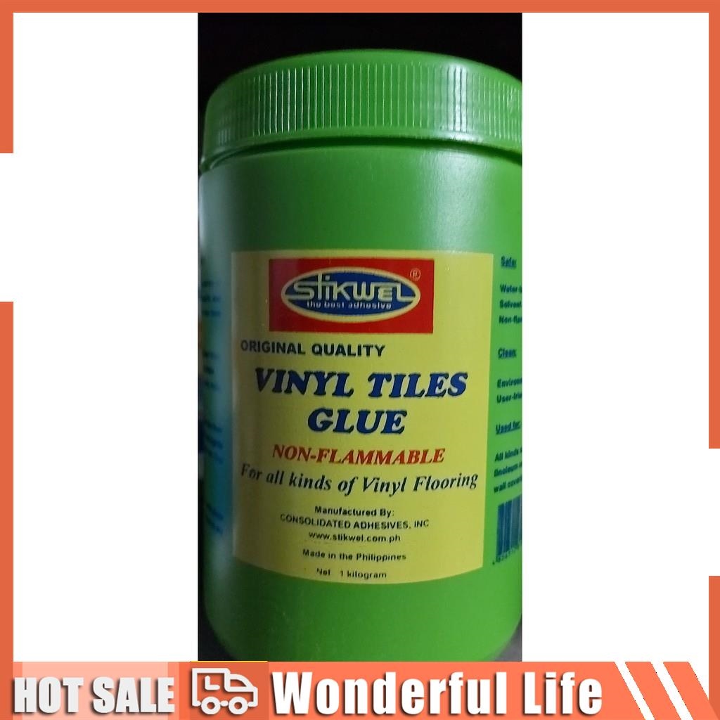 Stikwel Vinyl Tiles Glue/ Adhesive - 1 Kg Stikwell Stickwell PVC Vinyl ...