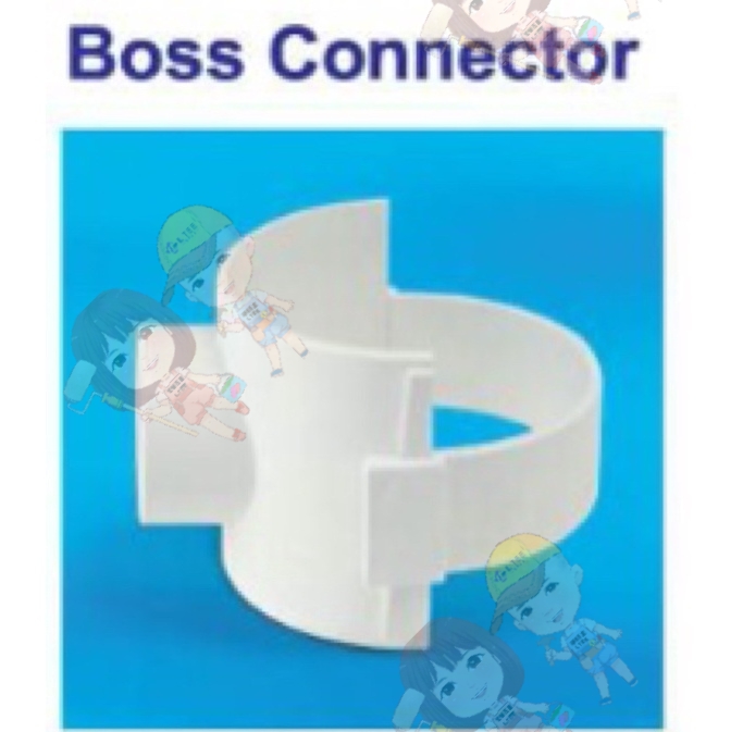 Upvc Boss Connector With Bracket 4" x 2" 110mm ~ 50mm / 4" x 3" 110mm ...