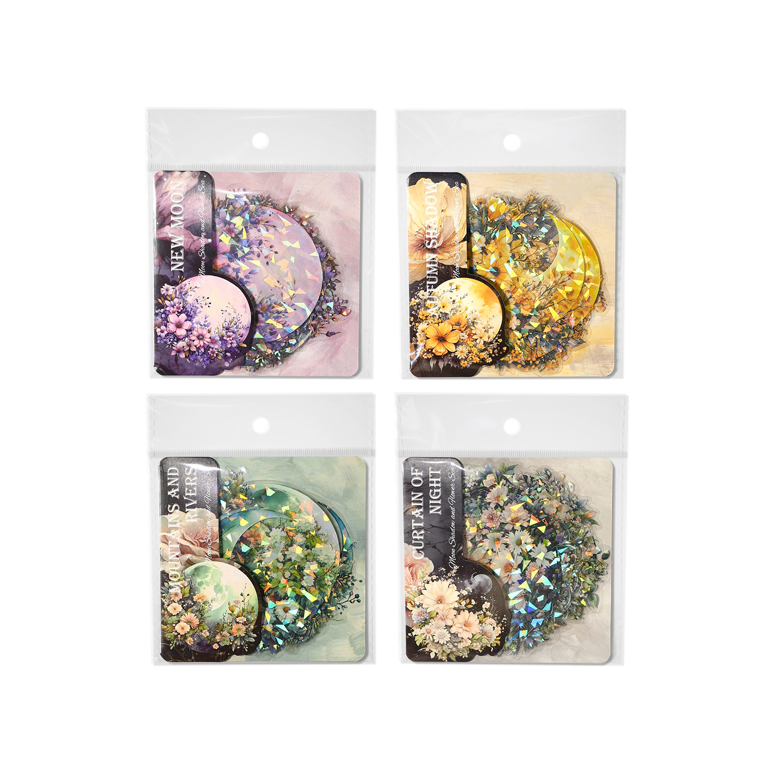 【The Quiet Page】Card Lover 10 Pcs [moon Flower Sea Series] Lovely ...