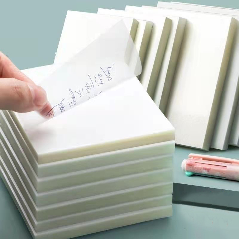 50Sheets Creative PET Transparent Sticky Notes Perspective Waterproof ...