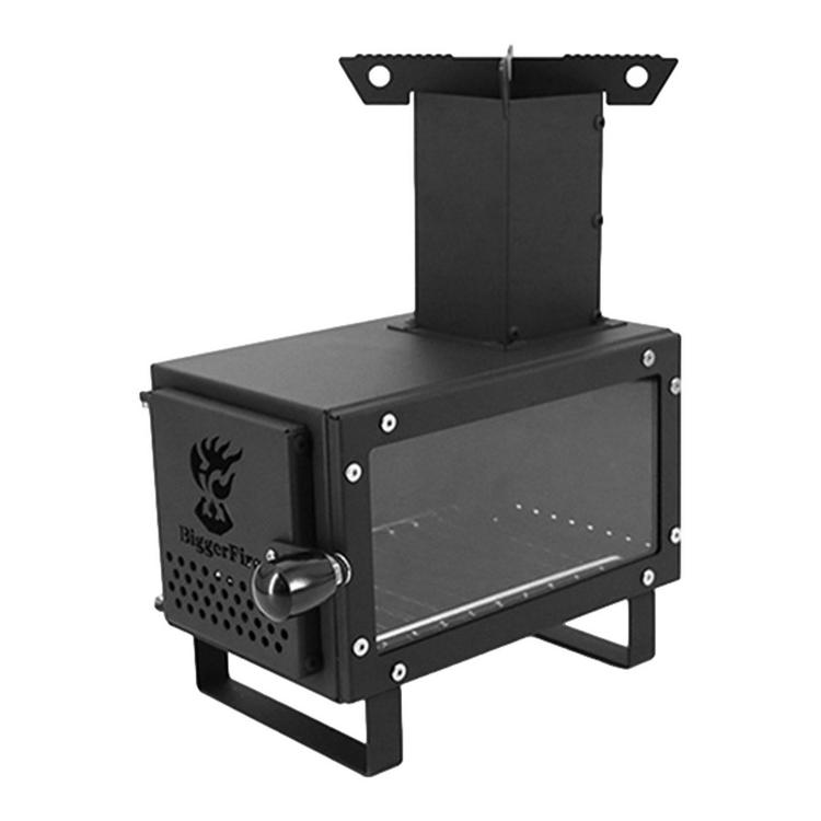 Camping Wood Stove Portable Wood Burning Stove with Chimney Pipe ...