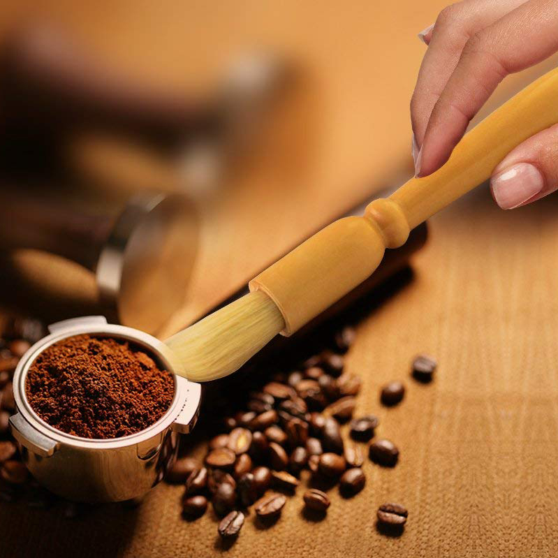 2 Pcs Coffee Grinder Cleaning Brush Wood Dusting Brush for Espresso ...