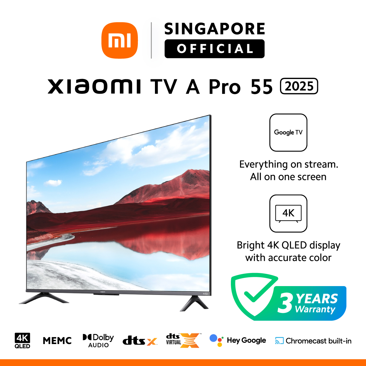 Xiaomi TV | A Pro 55 Inch 2025 |Free Installation | 4K UHD | QLED ...