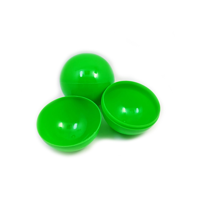 【Petalfall】100pcs/lot 40mm Diameter Full Green Plastic Pp Toy Capsules ...