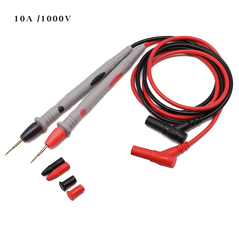 【New design】1 pair Digital Multimeter probe Soft-silicone-wire Needle ...