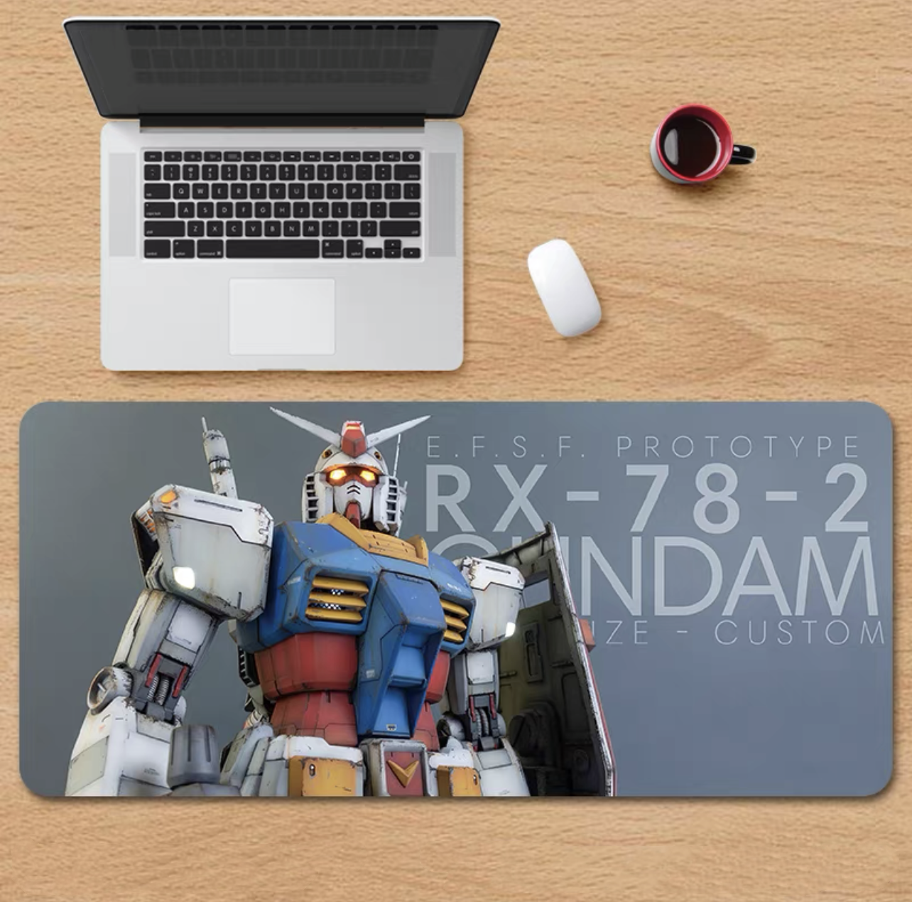 Zeus x Gundam ( X-32 ) Extended Mouse Mat / Mouse Pad For Gaming ( 80cm ...
