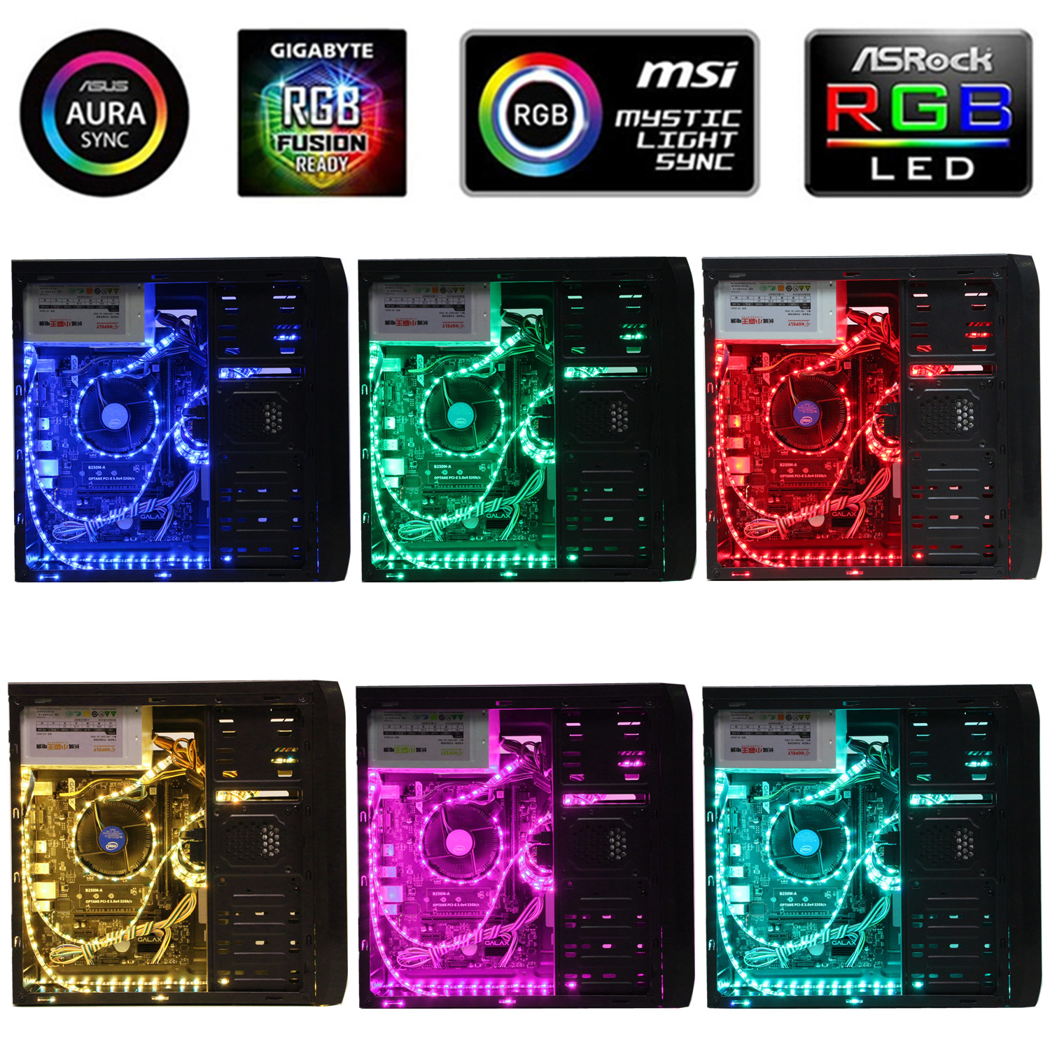 Rgb Led Strip Pc Computer Case 4pin Headers 12v Rgb Tape For Pc ...
