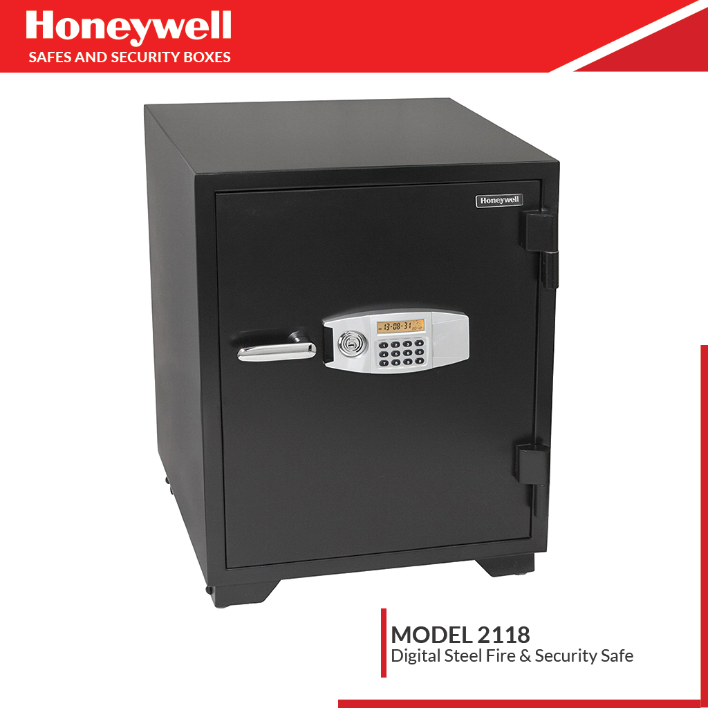 Safes Fireproof Honeywell 2106 Combination Steel Fire & Security Safe ...