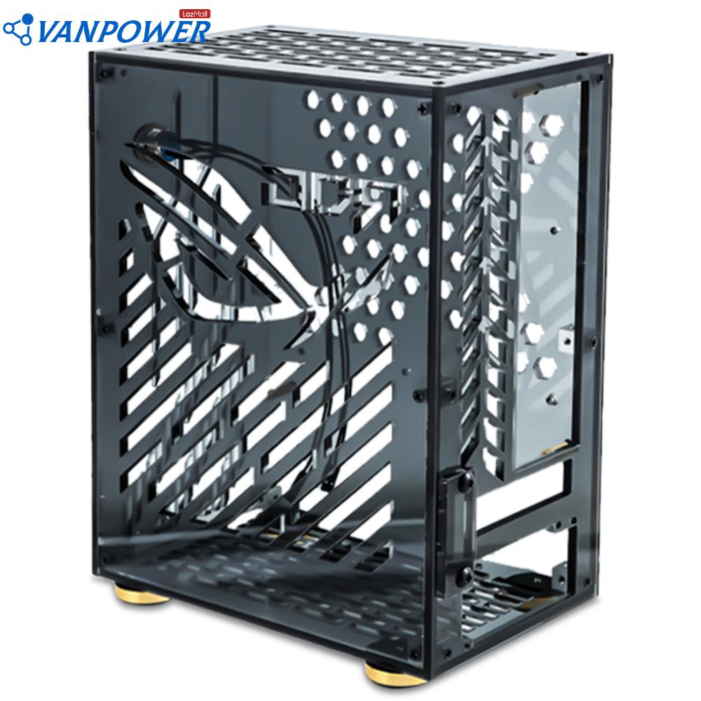 Portable Acrylic Frame 4.3L FLEX 1U Power Mini PC Chassis DIY Bare ...