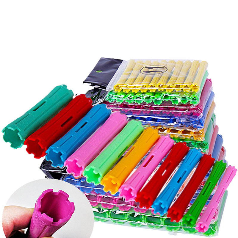 1Set 11 Sizes Hair Perm Rods Kit Cold Permanent Bar Plastic Curlers ...