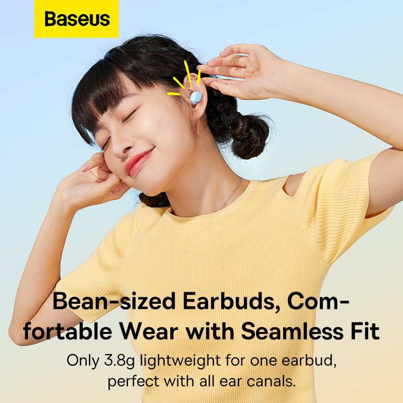 Baseus WM02 หูฟัง tws บลูทูธ 5.3 Wireless Earphones with Mic Support ...