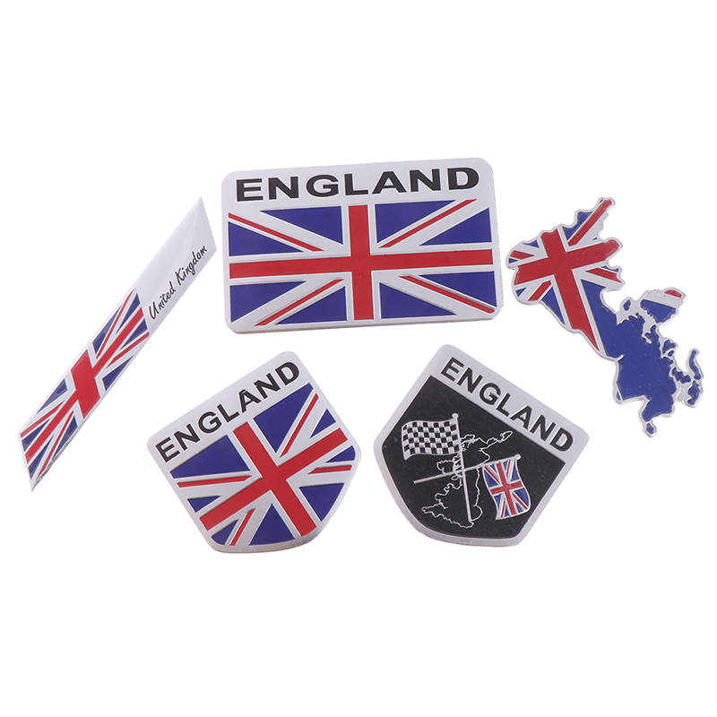1Pc British flag logo emblem alloy badge car motorcycle decor stickers ...