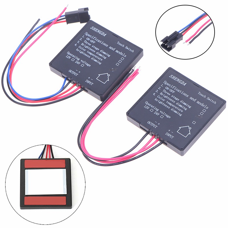 Dc 5-24v Bathroom Mirror Switch Touch-Switch Sensor Stepless Adjustment Dimming Touch Switch For ...