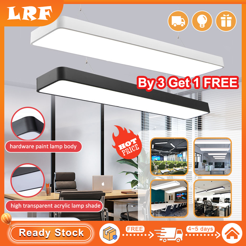 【Local shipment in Singapore】Modern LED Ceiling Lamp Rectangular Office ...