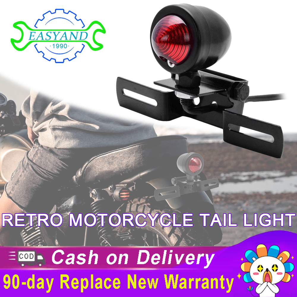 EASYAND Vintage Motorbike Brake Light Universal Motorcycle Tail Light ...