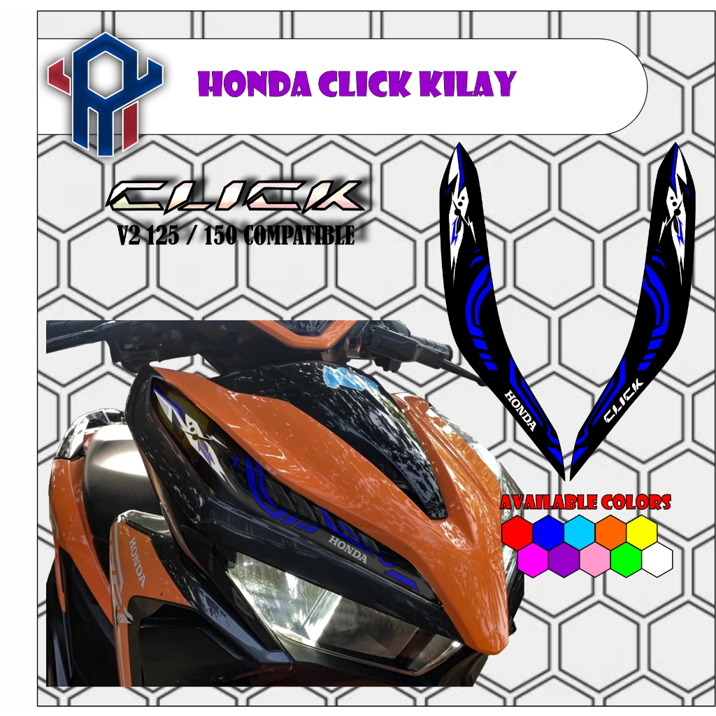 honda click v2 kilay printed laminated waterproof | Lazada PH