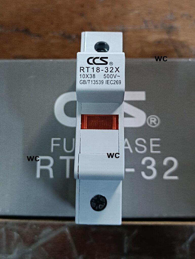 CCS ฐานฟิวส์ คอนโทรล 10x38 1P RT18-32X AC FUSE HOLDER ฐานใส่ฟิวส์ สำหรับฟิวส์ ตลับฟิวส์ ฟิวส์ ...