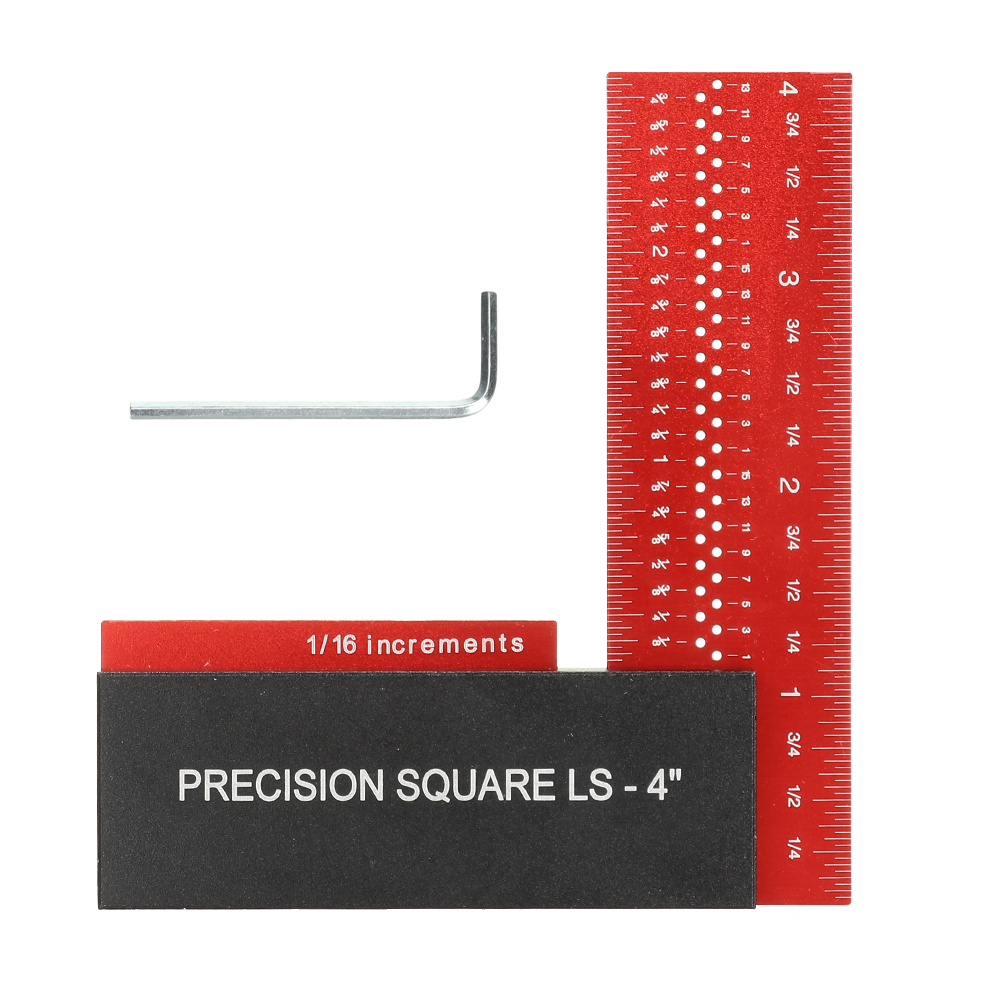 VEIKO 100mm/4Inch Precision Square T Type Ruler Aluminum Alloy Right ...