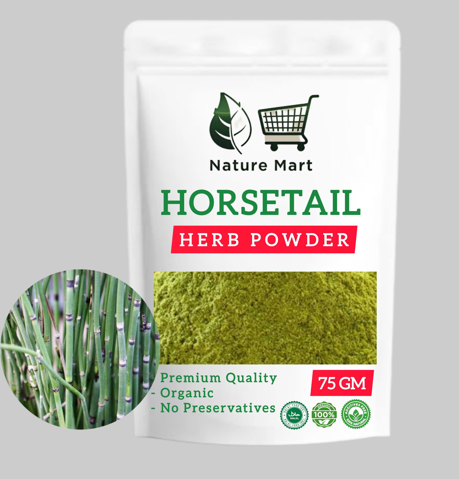 Horsetail Herb Powder | Organic Horse Tail | Dry HorseTail Powder | 75 ...