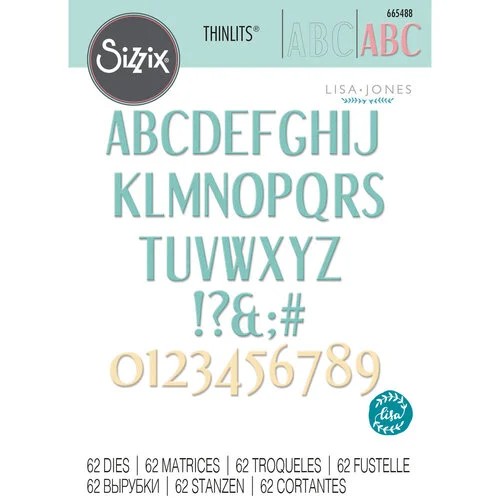 Sizzix Thinlits Die- Stylized Alphabet | Lazada PH