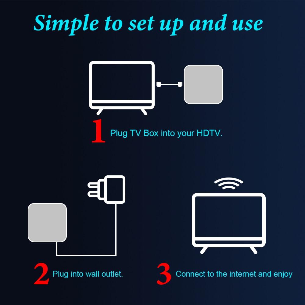 H6 Android TV Box Android 10 4GB 64GB 32GB 6K วิดีโอ 3D H.265 Media ...