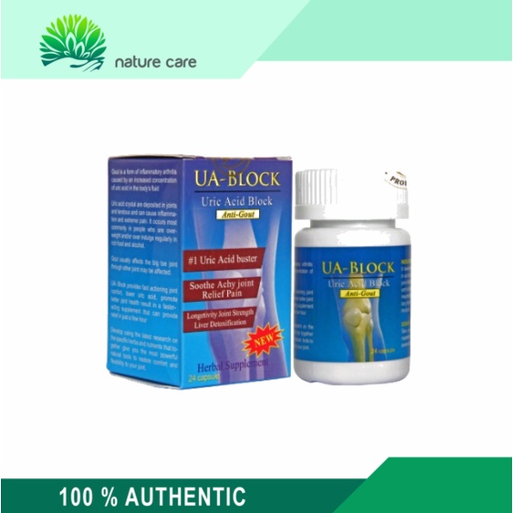 UA-Block Uric Acid Block Anti Gout 24’S | Lazada PH