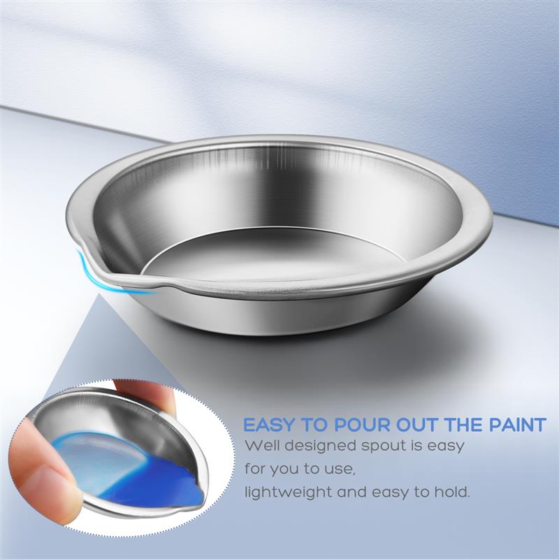 12pcs Stainless Steel Painting Color Palette Paint Color Mixing Cups ...