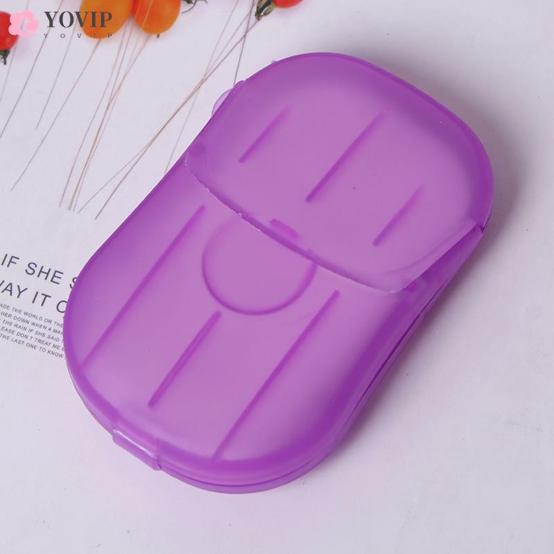 20pcs/box Disposable Soap Paper Clean Scented Slice Foaming Box Mini ...