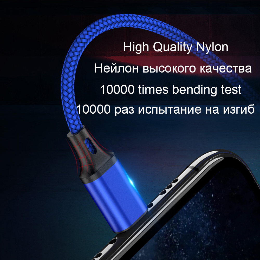 Fast Charge USB Type C Cable For mi Redmi Google Data Charger Cord USBC ...