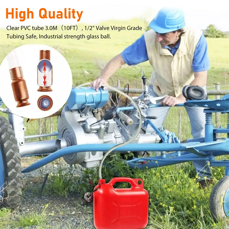 3M Safety Self Priming Copper Siphon Refueling Gas Syphon Jiggler Hose ...