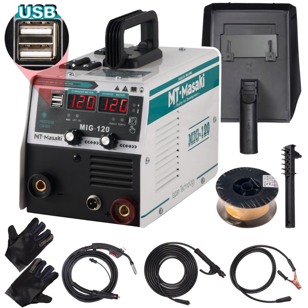 MTMASAKI Mesin Las Mig 120A Welding Machine IGBT DC Inverter Las ...