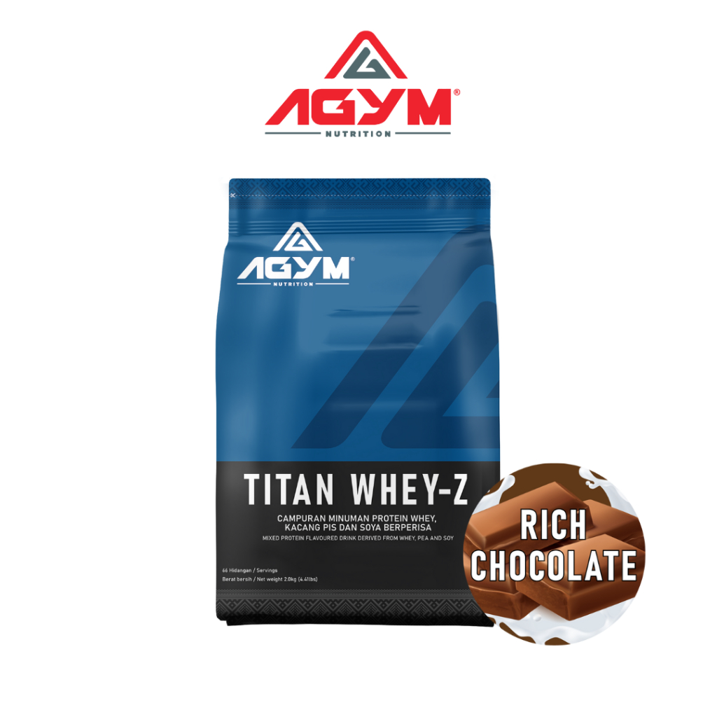 Probiotics Titan Whey Protein 2kg (60g Protein) Halal Jakim by AGYM ...