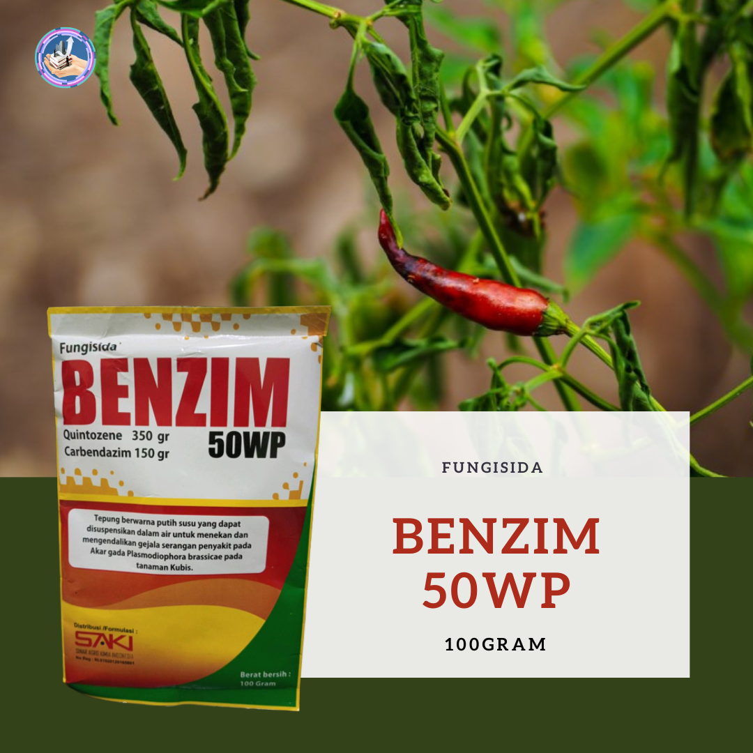 Fungisida Fusarium BENZIM Karbendazim Kuintozen 50 WP 100gram ...