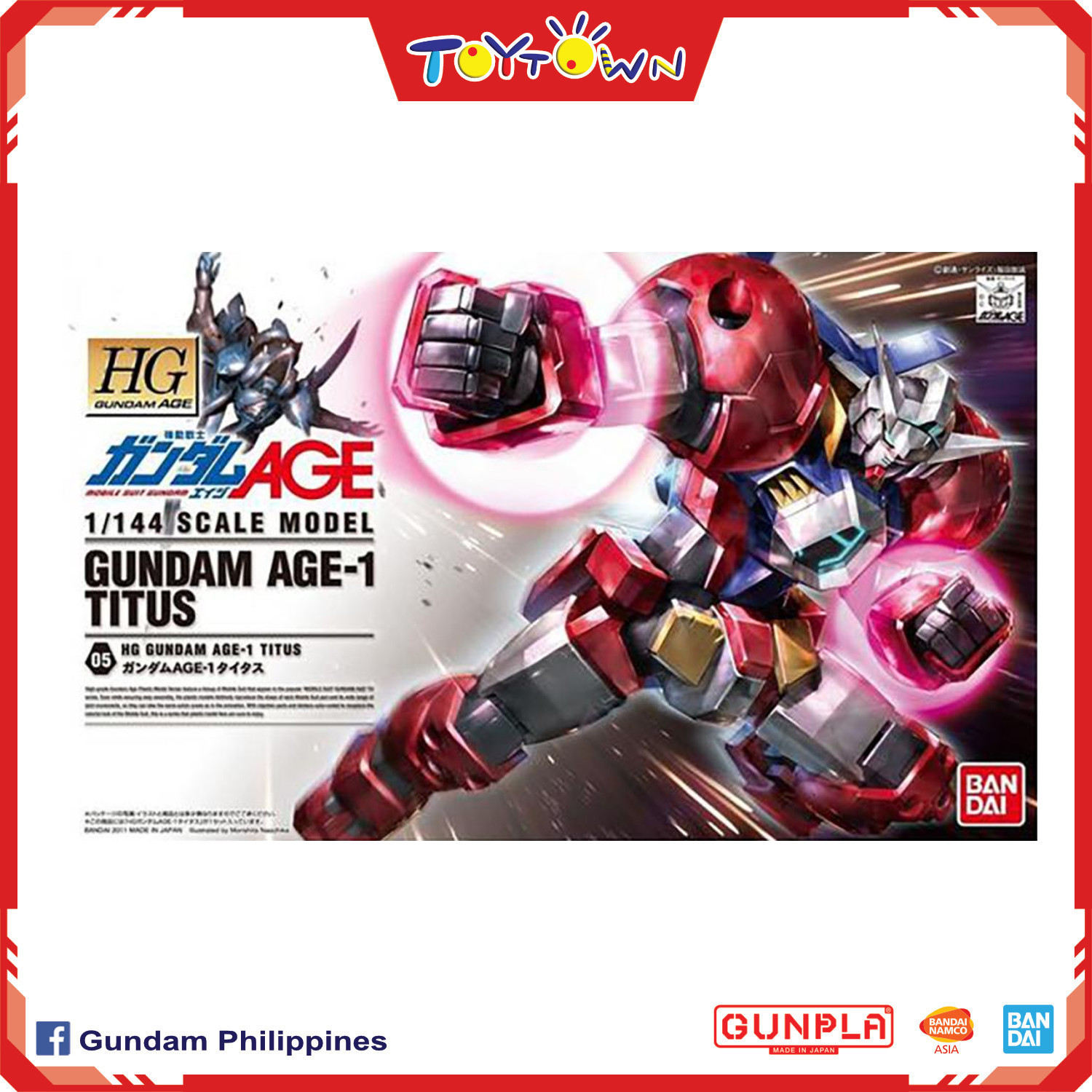 Gundam HG 1/144 Gundam Age-1 Titus [Age-1T] | Lazada PH