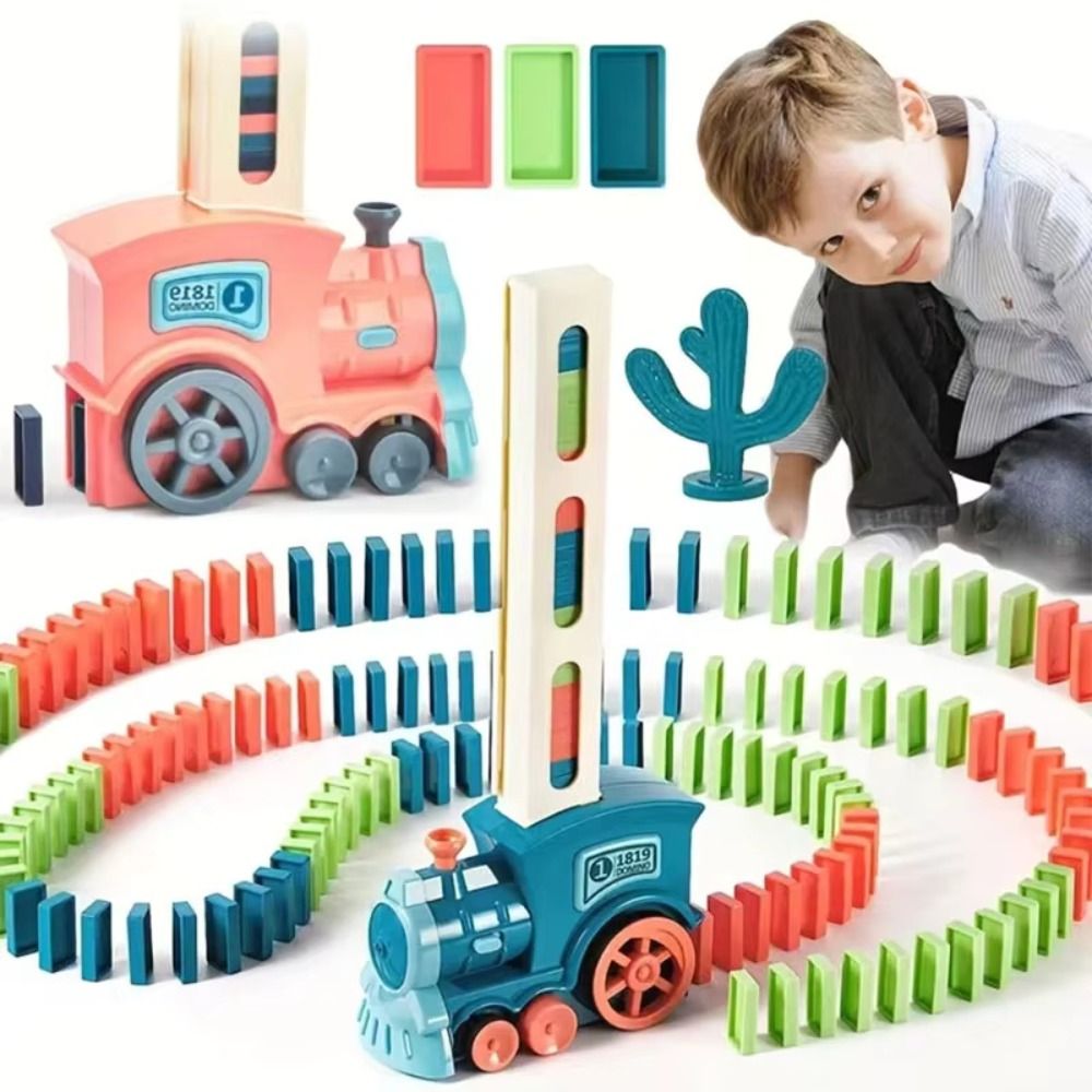Train Car Set Sound Light Intelligent Children Toy Automatic Laying ...