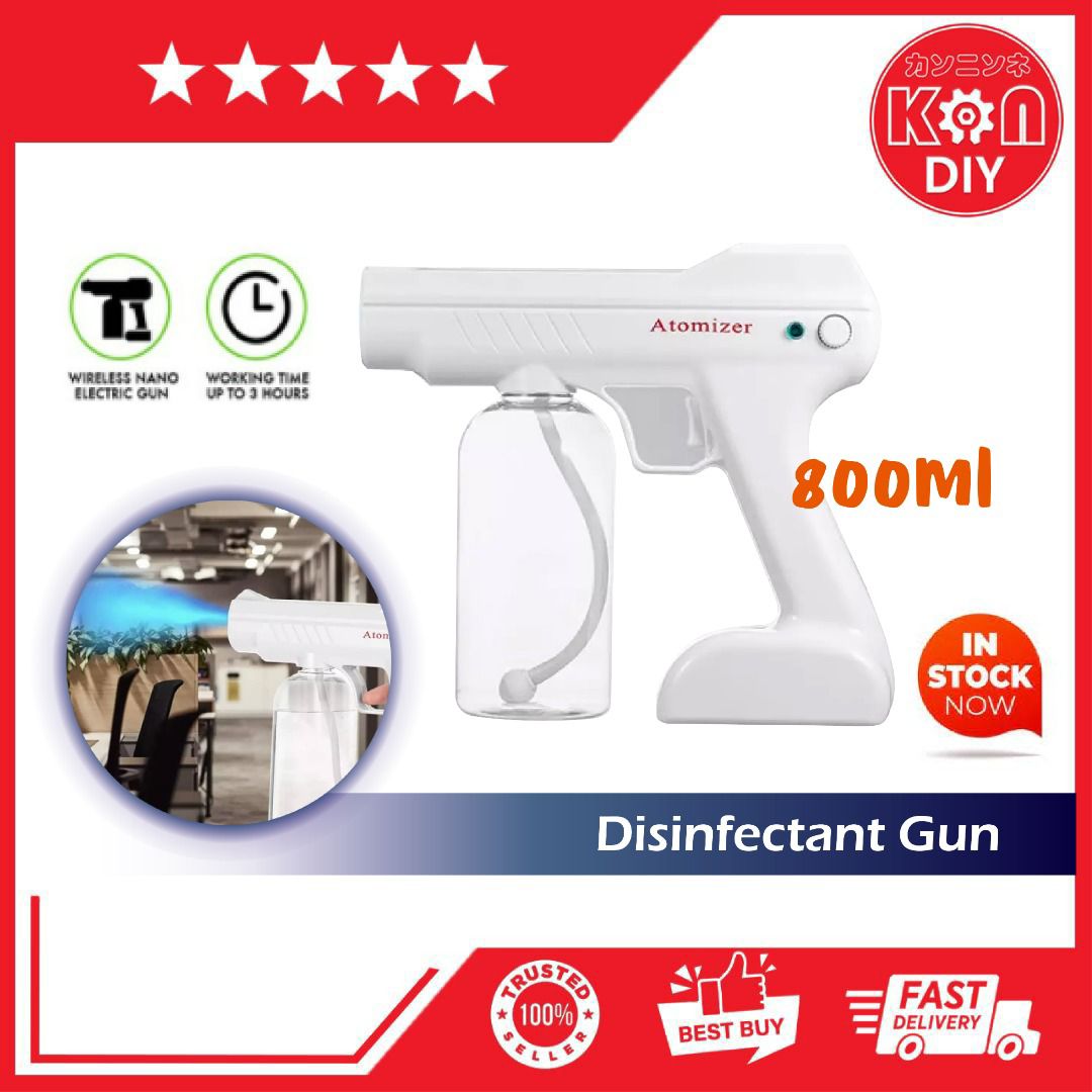 KNN-DIY 800mL Disinfectant Gun Atomizer Fogging Disinfection Sprayer ...