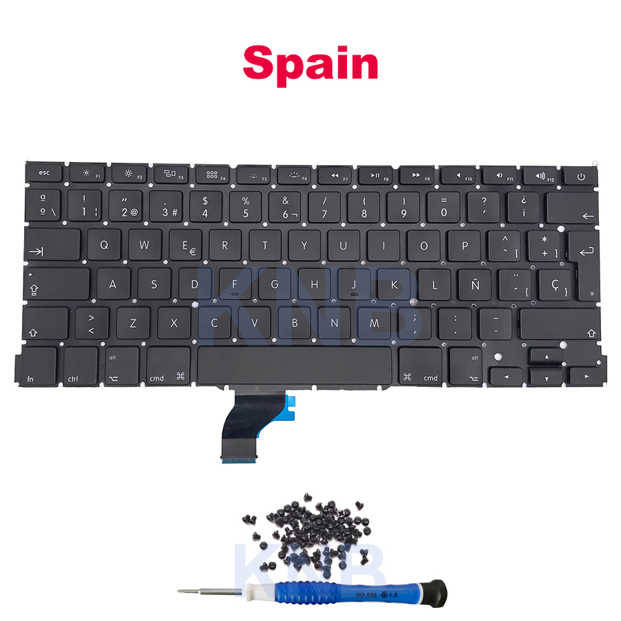 【KAMDSS015】New Lap A1502 Keyboard Us Uk Spain Russian French Swiss ...